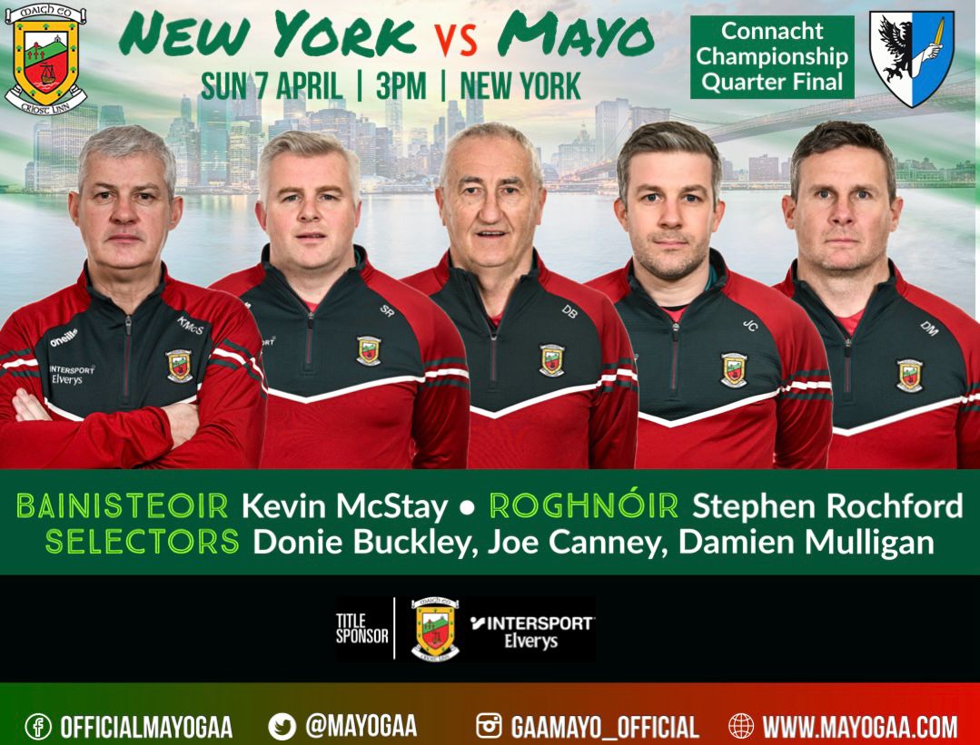 Mayo Senior Football Team Announced – Mayo GAA